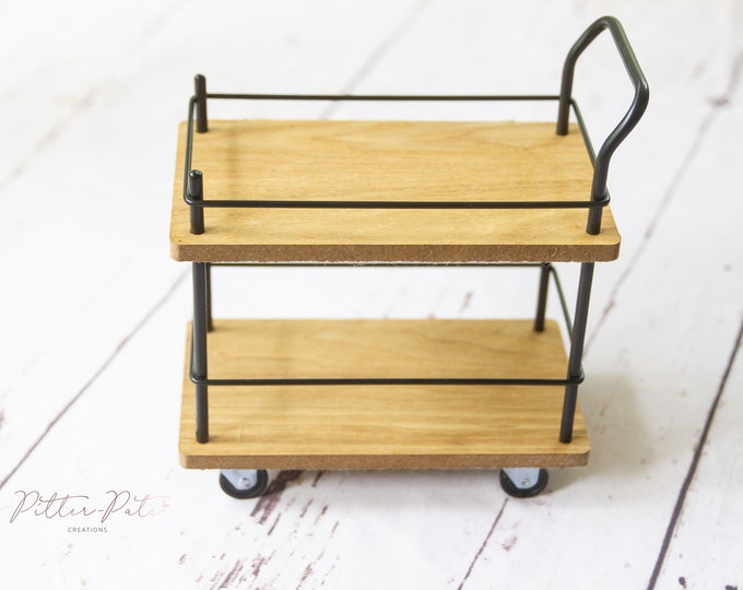 Mini Barista Cart for Baby Coffee Decor Photo Prop Small Mini Cart ...