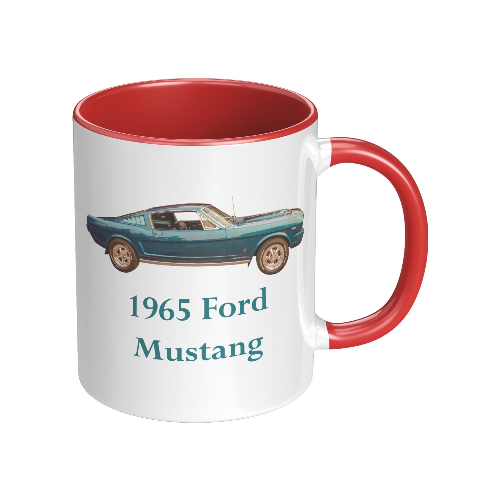 1965 Ford Mustang Fastback Mug - Classic Car Lover Gift - Retro Auto ...
