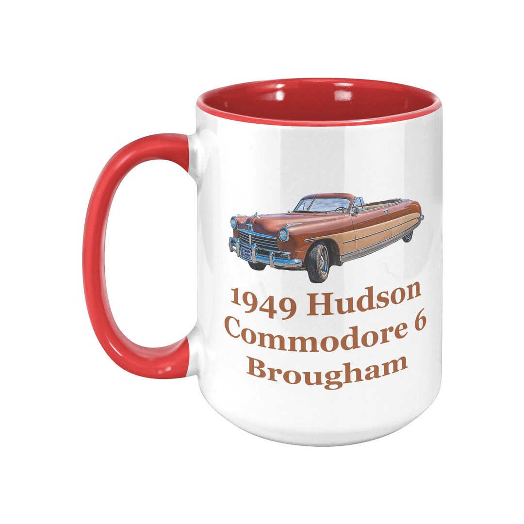 1949 Hudson Commodore Six Brougham 15 Oz Mug, Hudson Lovers Mug ...