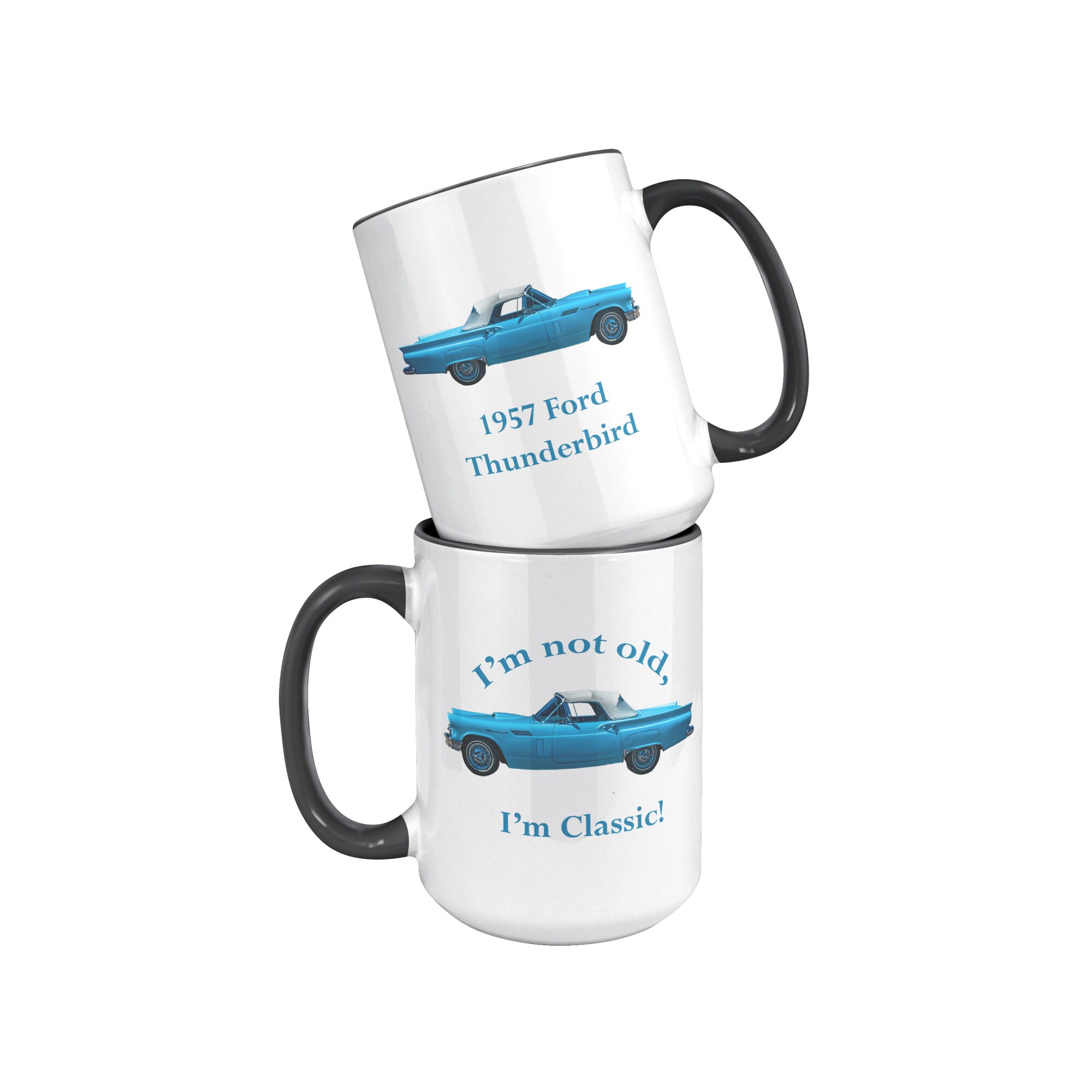 1957 Ford Thunderbird 15 Oz Mug Classic Ford Mug Cars of - Etsy UK