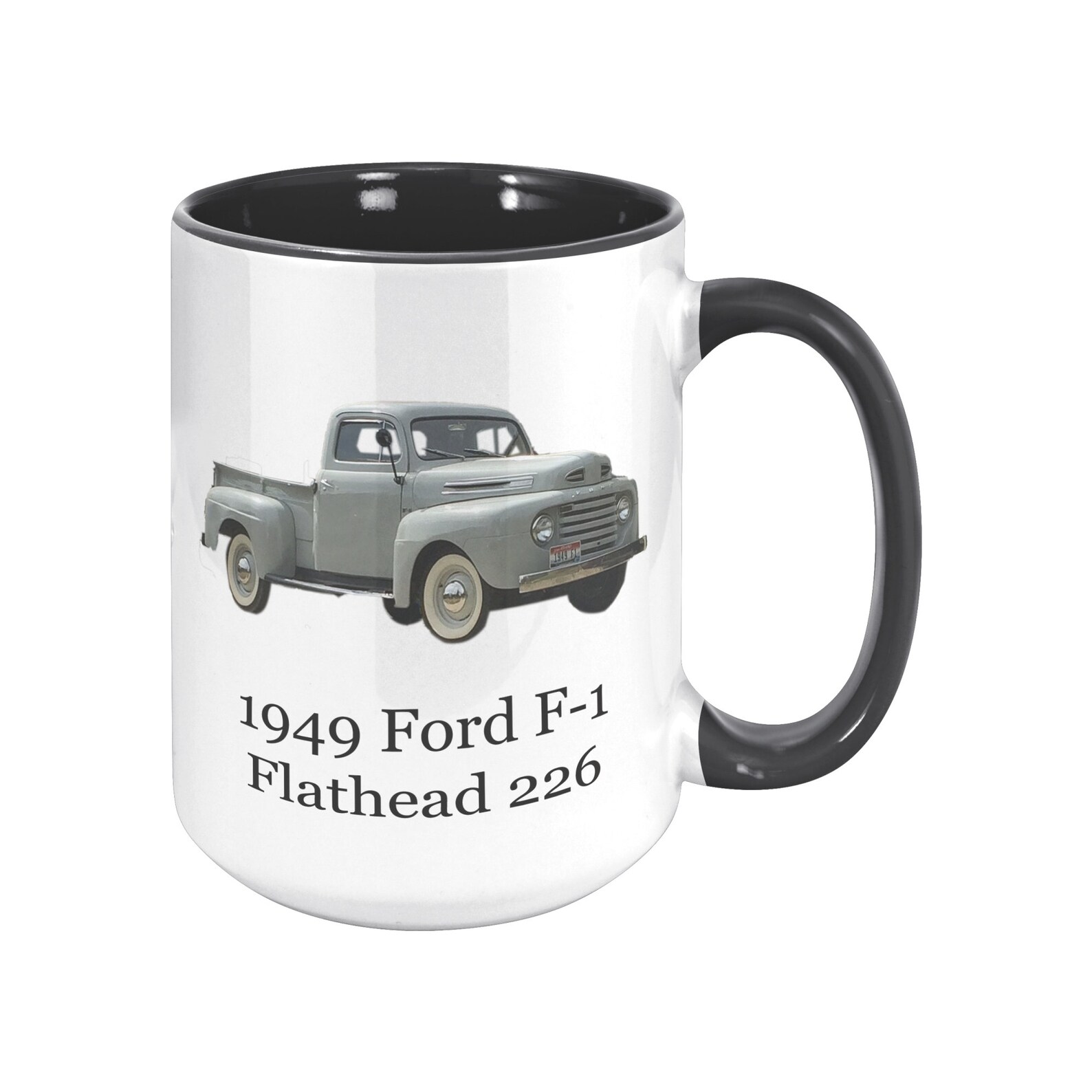Birch Gray 1949 Ford F-1, 15 Oz Accent Mug, Classic Truck Lovers Mug ...
