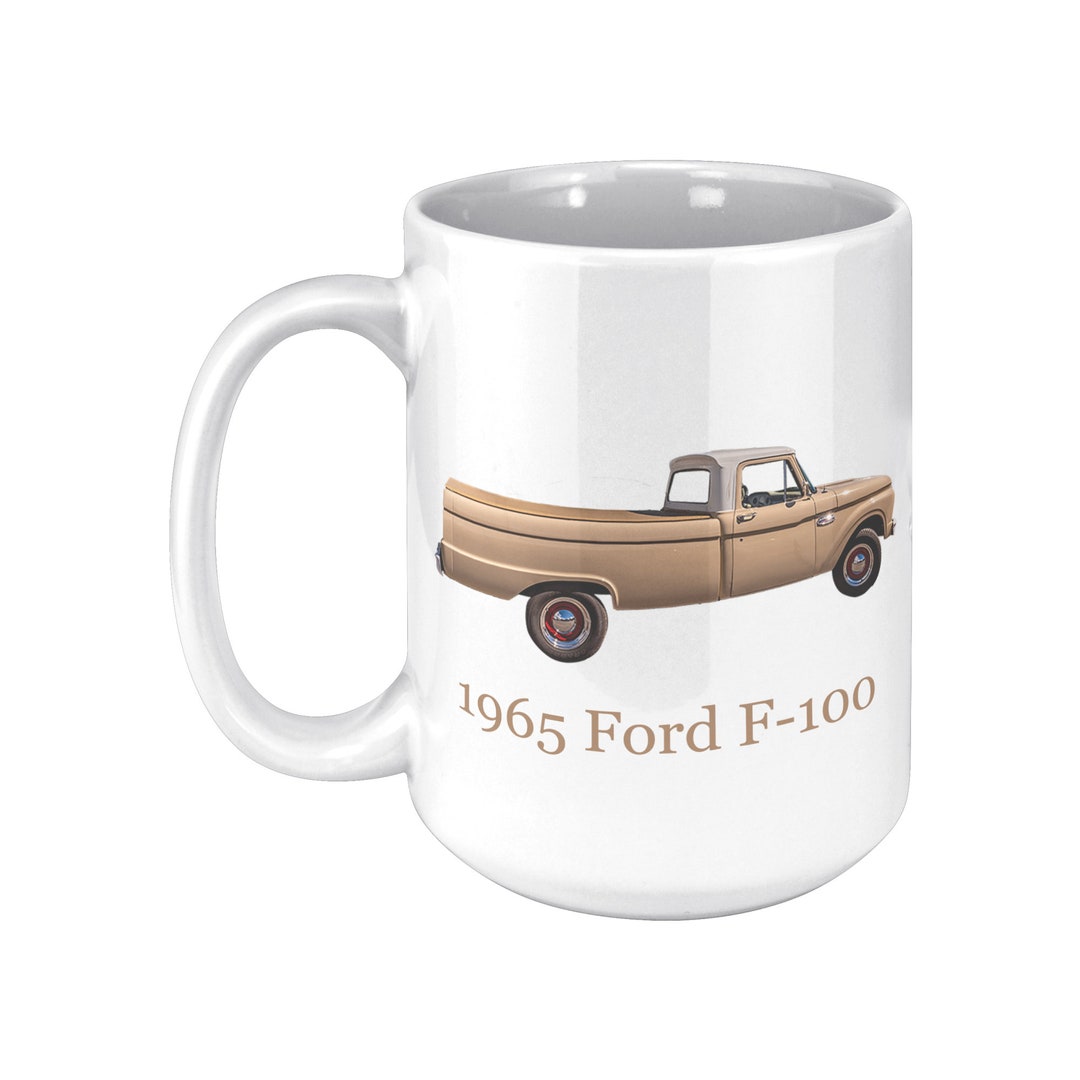 1965 Ford F-100 Pickup 15 Oz Mug - Classic Truck Lover Gift - Vintage ...