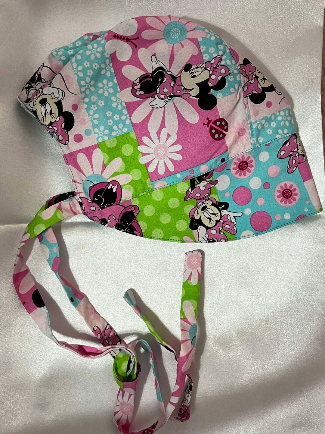 Minnie Mouse Dark Baby Bonnet Sun Hat 6-12 Months - Etsy