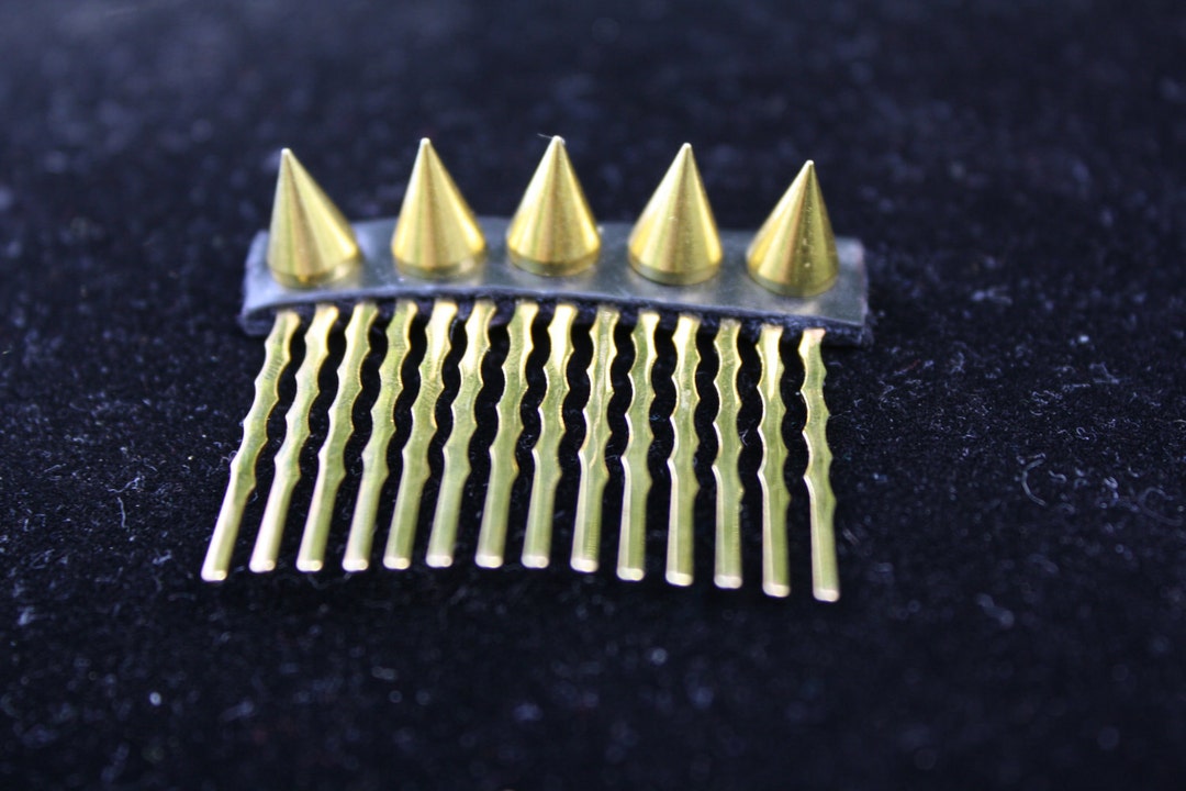 Spikey Gold Hair Comb - Etsy