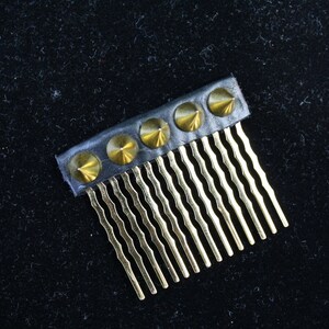 Spikey Gold Hair Comb - Etsy