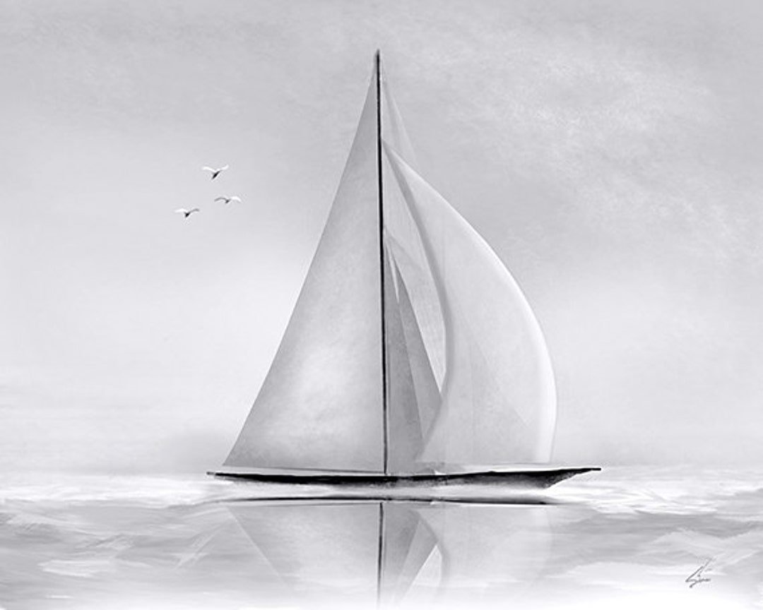 Sloop 8 X 10 Nautical Sailing Ship Sloop Yacht Art Painting - Etsy