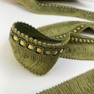 Green Loop Fringe Trim by Yard 1 6/8 or 4cm French Fringe Trim ...