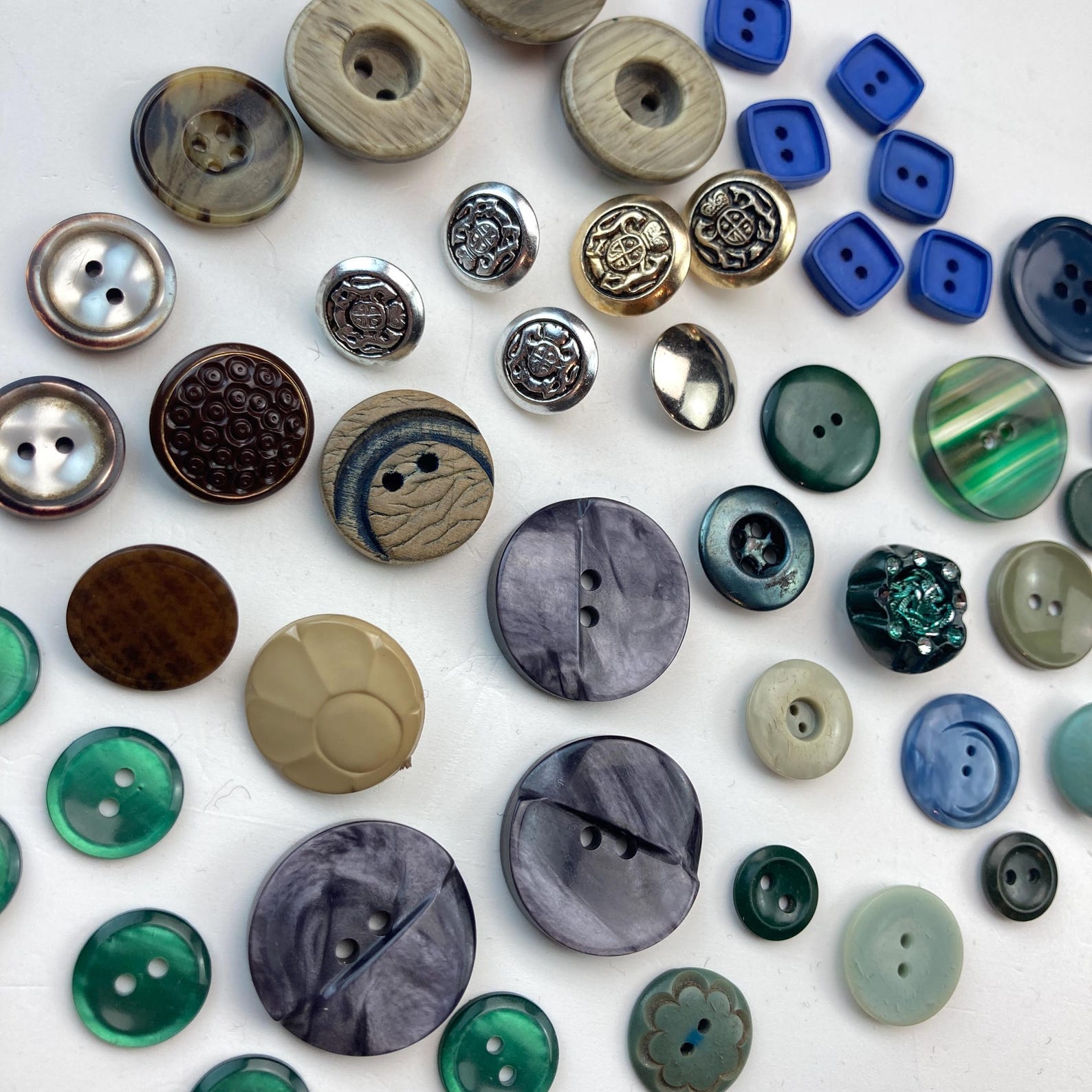 Funky Vintage Project Buttons, Mixed Sizes, Shapes, and Colors - Etsy