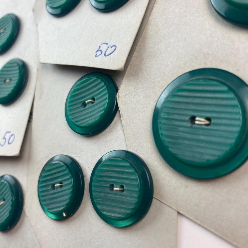 Green Buttons - Etsy