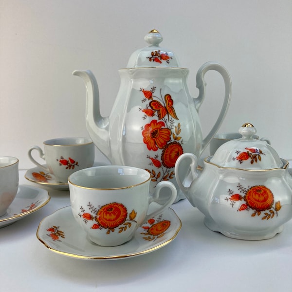 Orange Tea Cup - Etsy