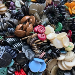 Funky Vintage Project Buttons, Mixed Sizes, Shapes, and Colors - Etsy