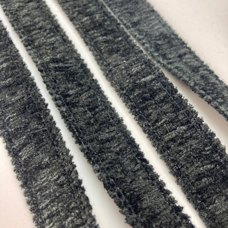 Vintage Black Velvet Trim – 3/4" Elastic Ribbon, Sewing Supply - Etsy