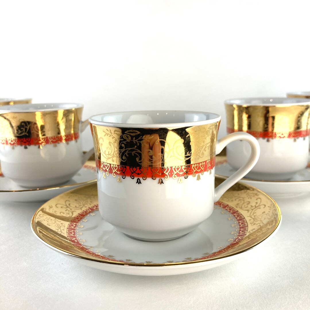 1930s Porcelain Tea Set, Tea Lovers Gift, Tea Cups and Saucers Set ...