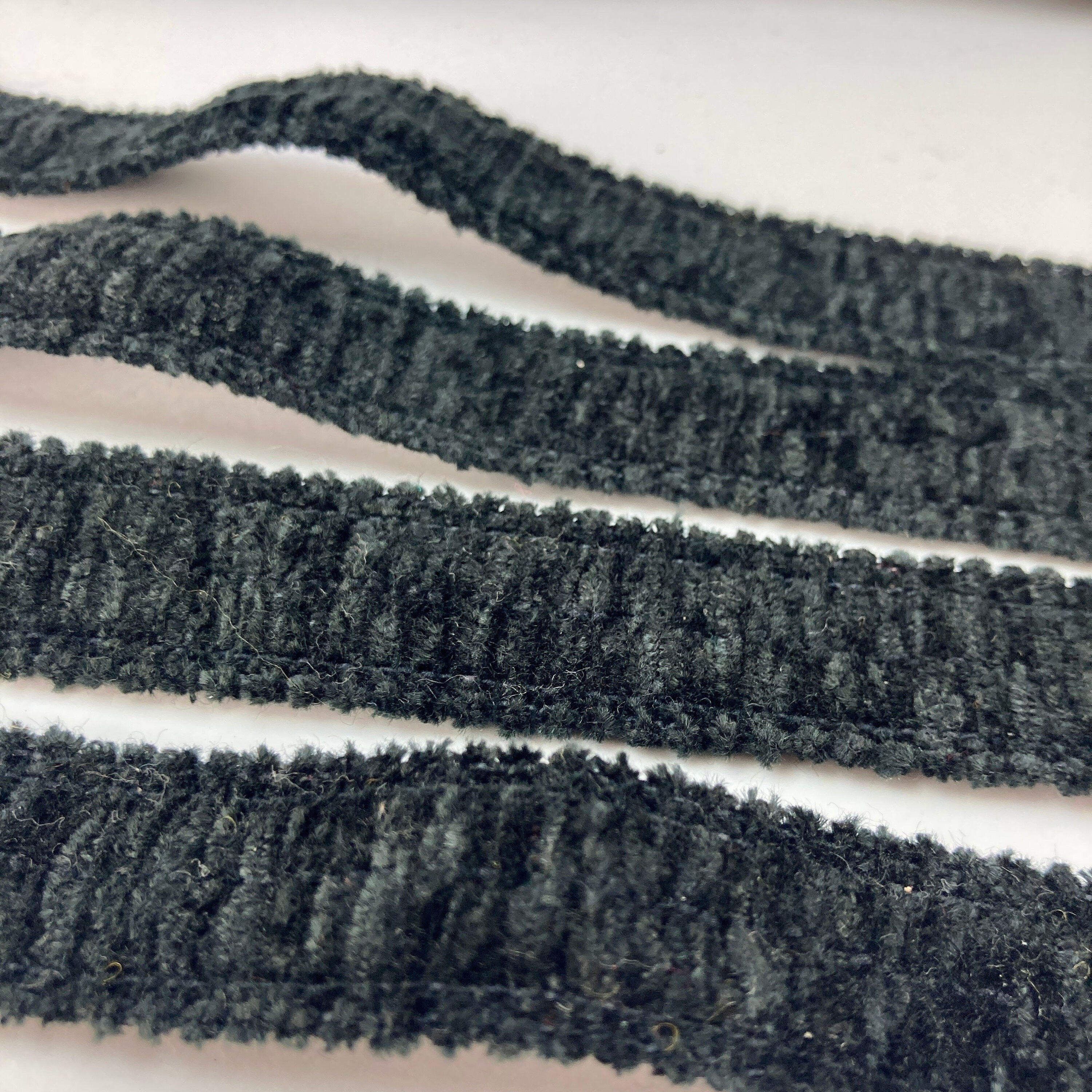 Black Velvet Trim by Yard 3/4 2cm Vintage Trimming Sewing Supply ...