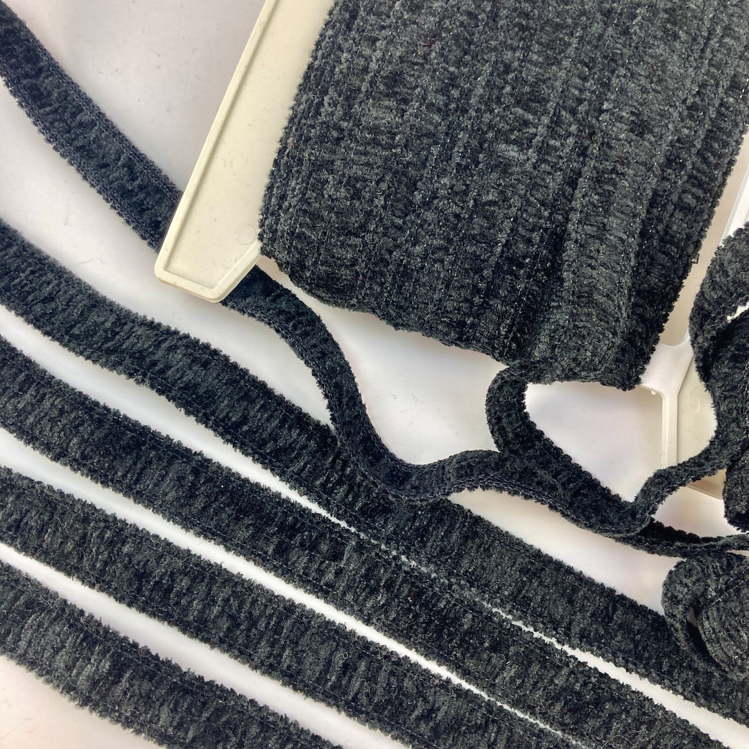 Black Velvet Trim by Yard - 3/4" 2cm Vintage Trimming - Sewing Supply ...
