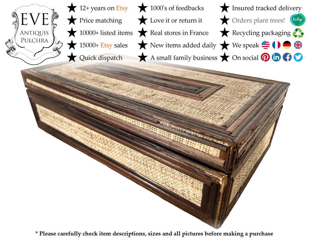 Vintage German Wood Knick Knack Letter Document Storage - Etsy