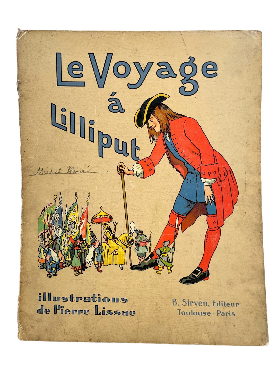 Antique French Journey to Lilliput Le Voyage A Lilliput Picture Book ...