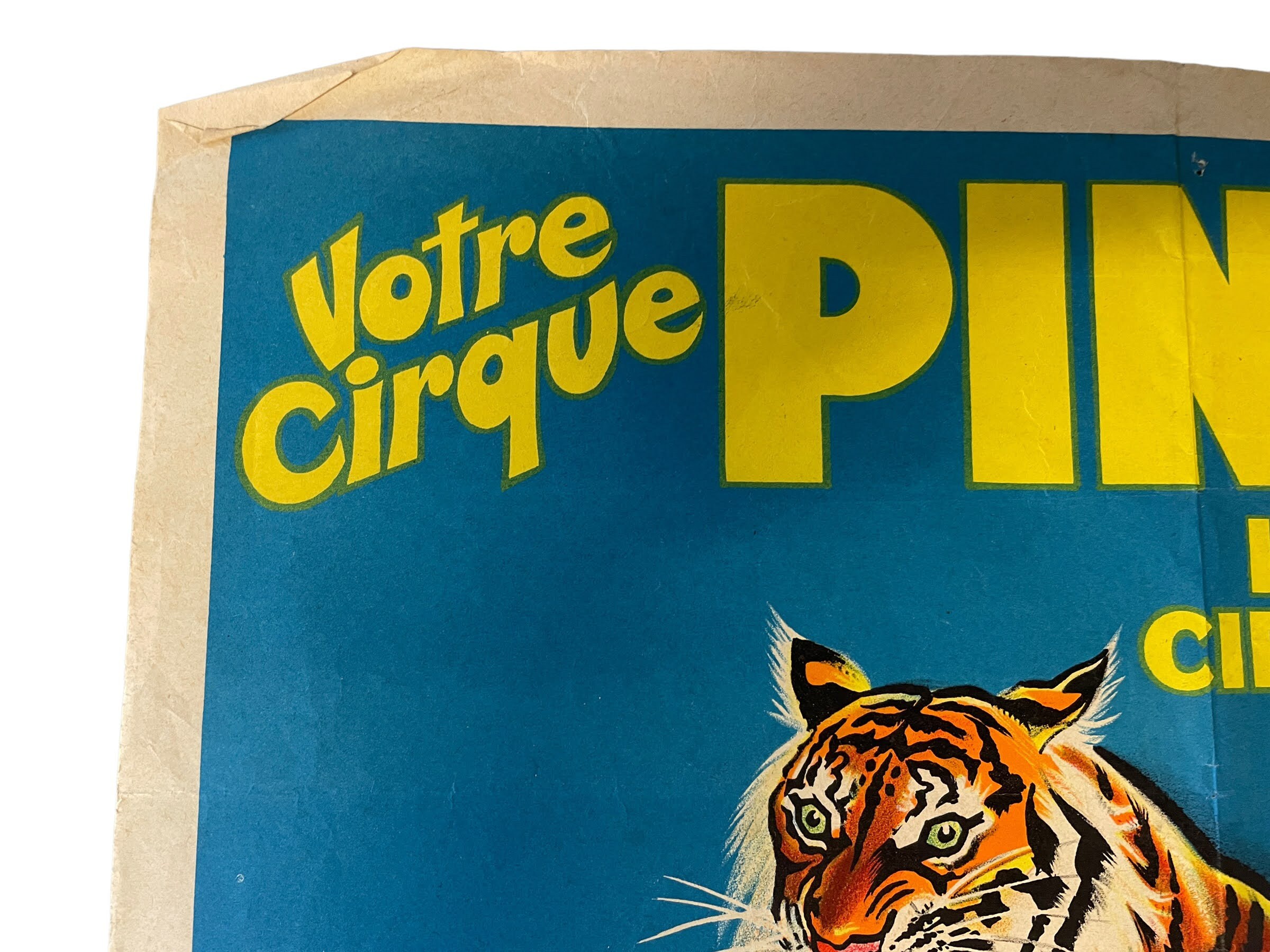 Vintage French Pinder Zoo Circus Advertising Poster Exhibition ...