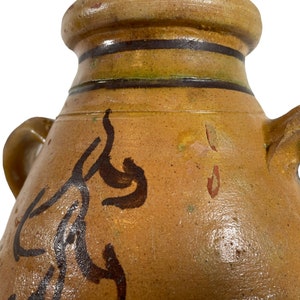 Vintage Moroccan Olive Oil Storage Pot Flask Vase Decanter Pottery Clay ...