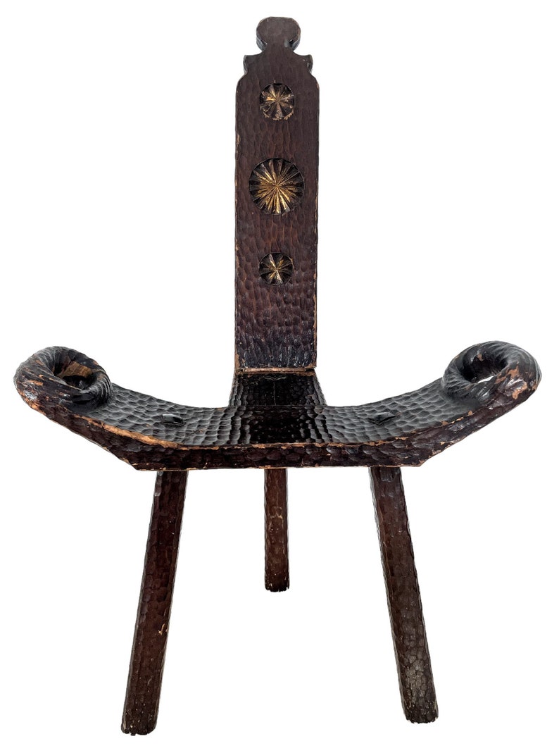 Birthing Stool Antique French Traditional Wooden Brown Small - Etsy