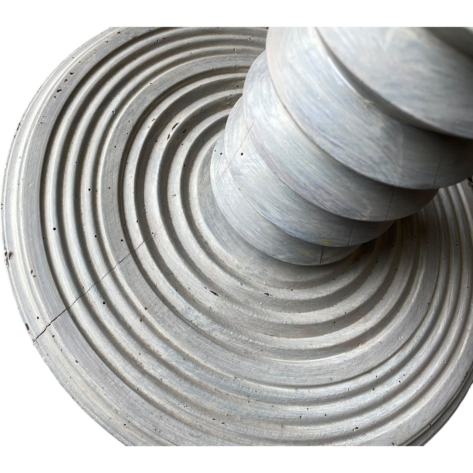 Vintage French Concertina Style Plant Ornament Plinth Stand Heavy ...