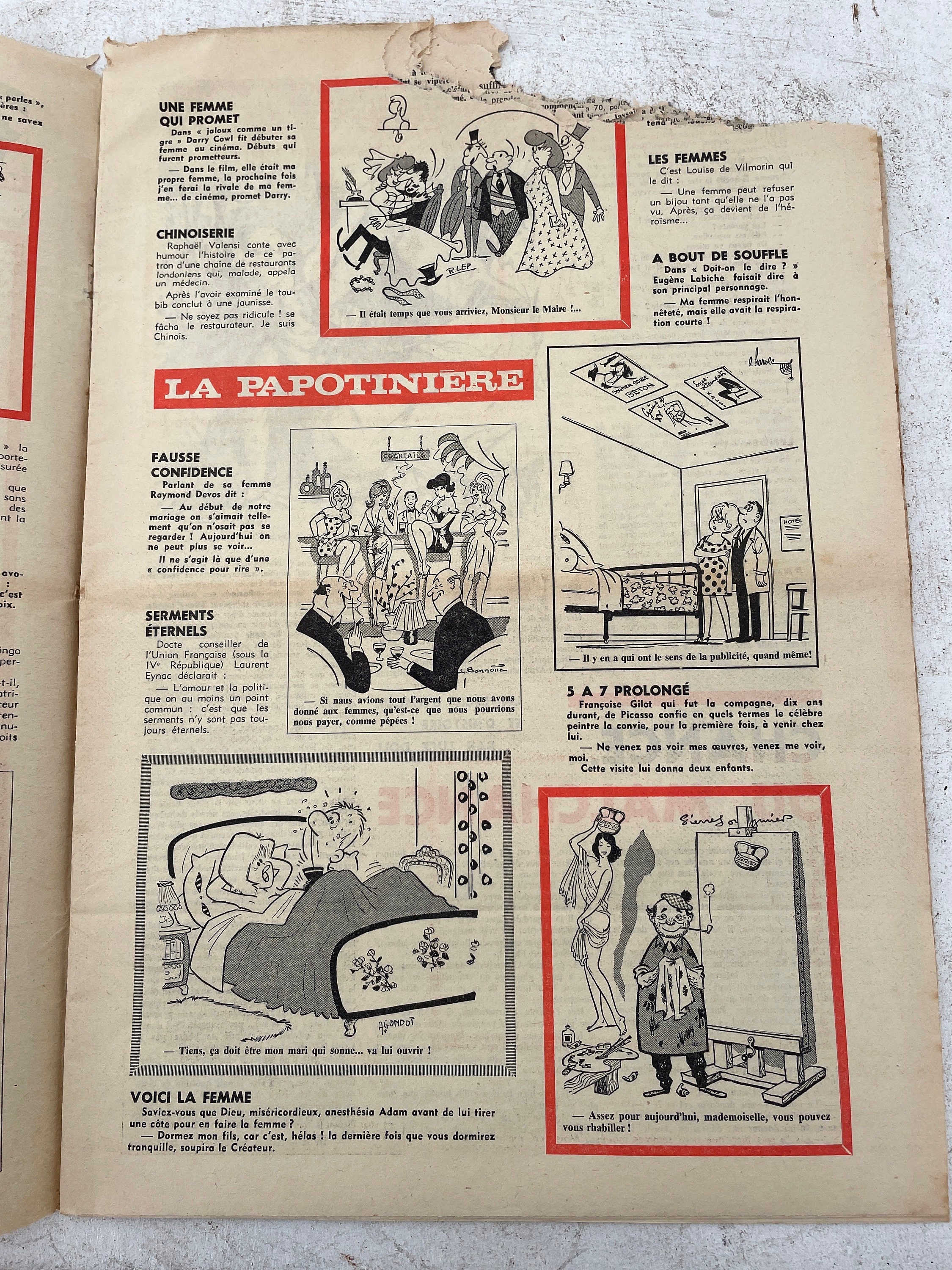 Vintage French Paris Flirt Number 411 12/12/1964 Adult Comic - Etsy