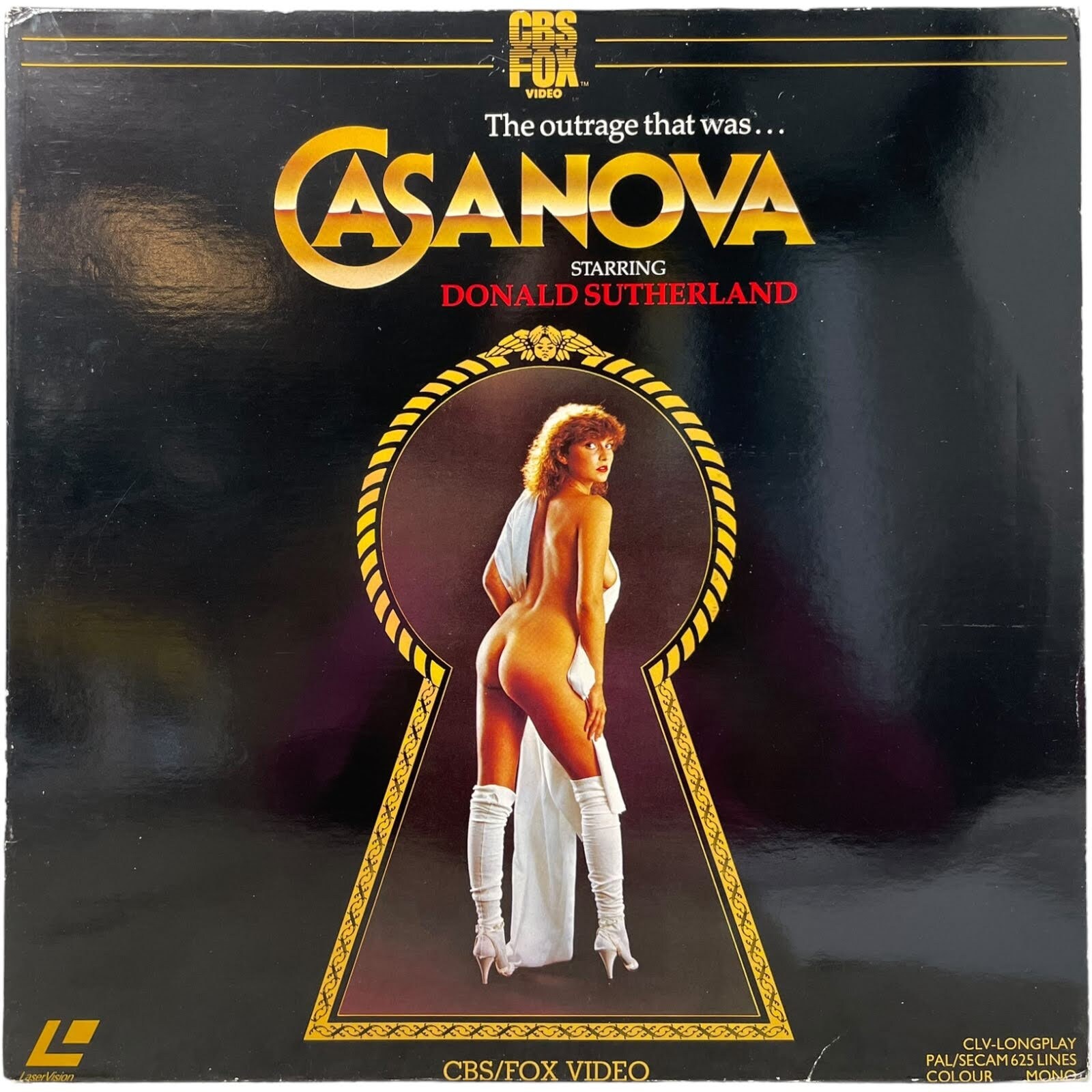 Vintage English Laservision Two Disc Videodisc Casanova Movie PAL SECAM Digital Media ...