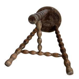 Plinth Vintage French Traditional Worn DAMAGED REPAIRED Stand Bobbin ...