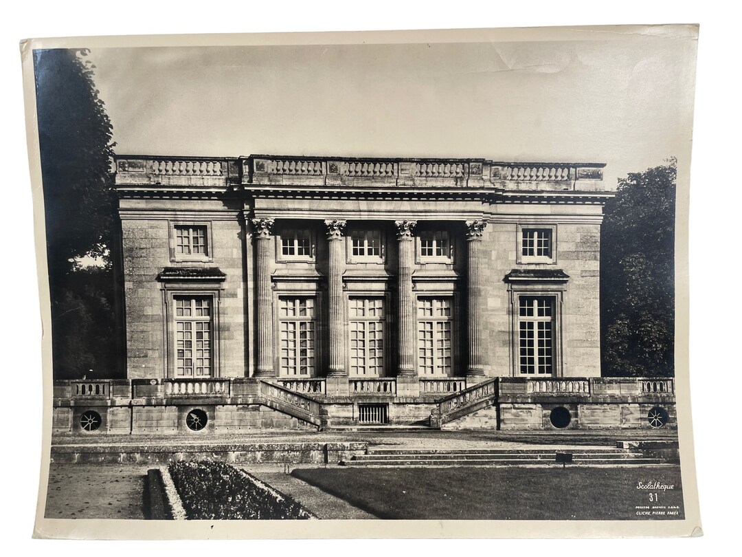 Vintage French Print Marie Antoinette Petit Trianon Scolatheque ...