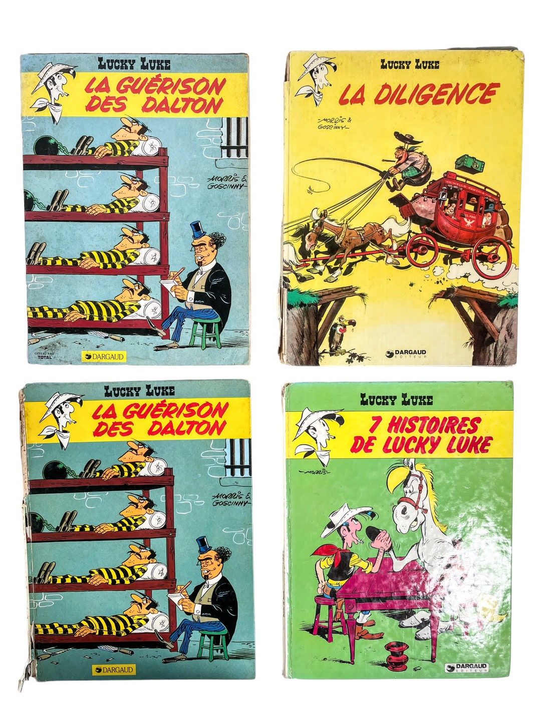 Vintage French Lucky Luke Comics Comic Book X4 Childrens Childs Kids ...