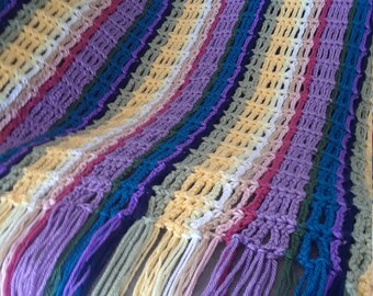 Multi Colored Throw - Etsy