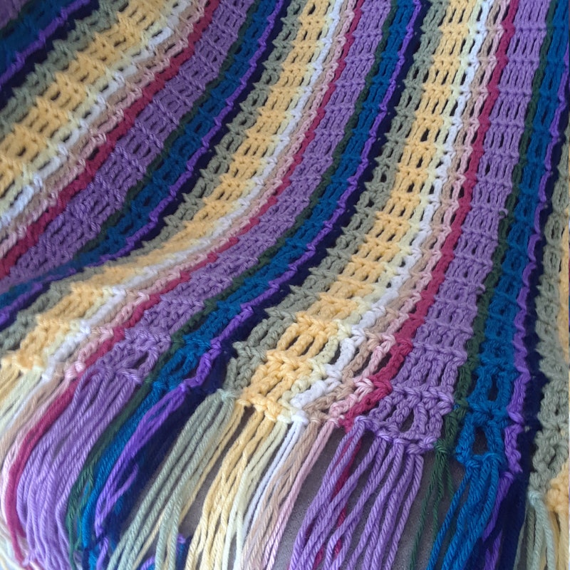 Multi Colored Throw - Etsy