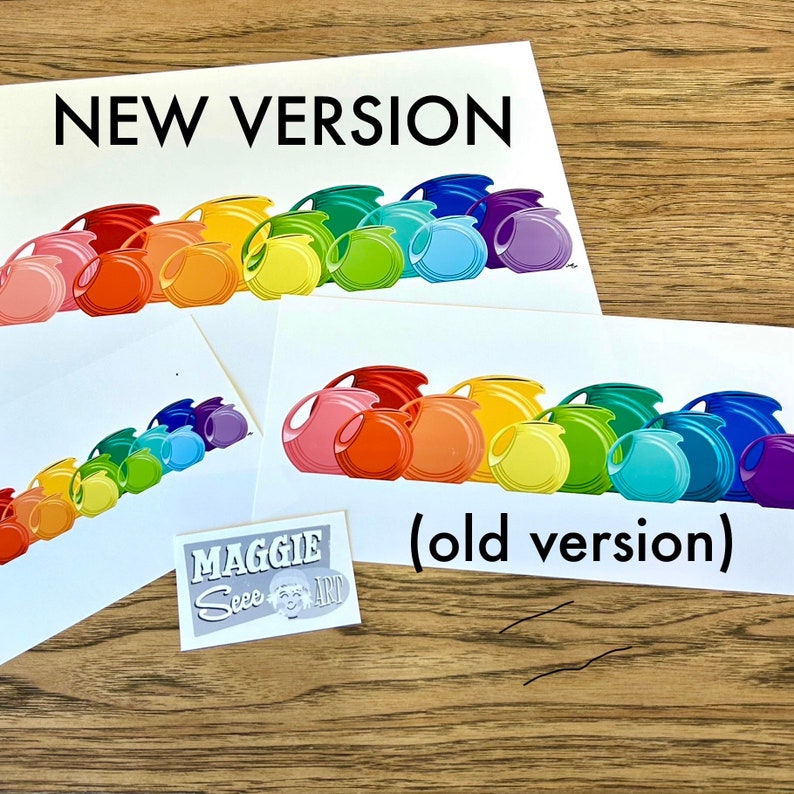 Fiestaware Pitcher Rainbow Art Print, Retro Kitchen Decor - Etsy