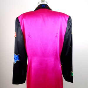 Jewel Beaded Sequined Hearts Blazer // Artsy Deco Heart Moon & Stars ...