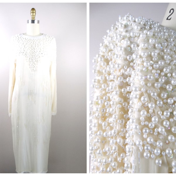 Beaded Pearl Dress - Etsy