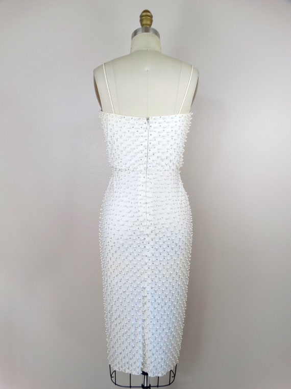 Rare Rhinestone Crystal Pearl Beaded Dress / Bombshel… - Gem