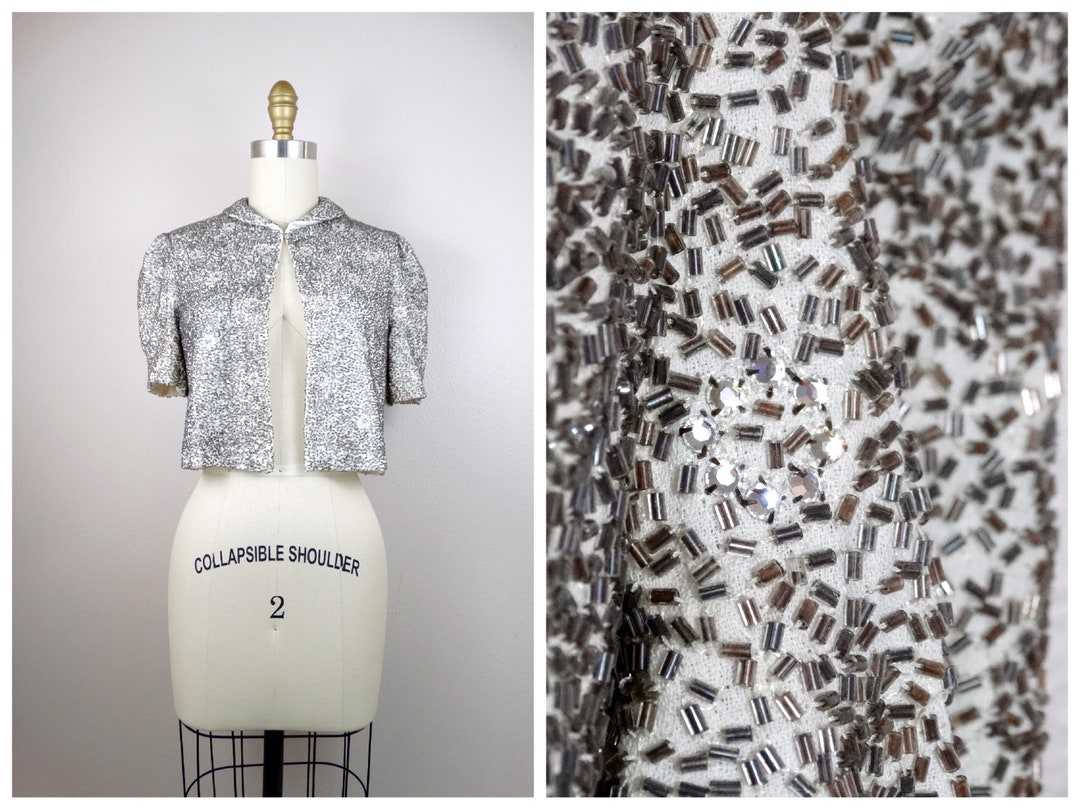 VTG Rhinestone Encrusted Bolero / Fully Beaded Cropped Shrug - Etsy