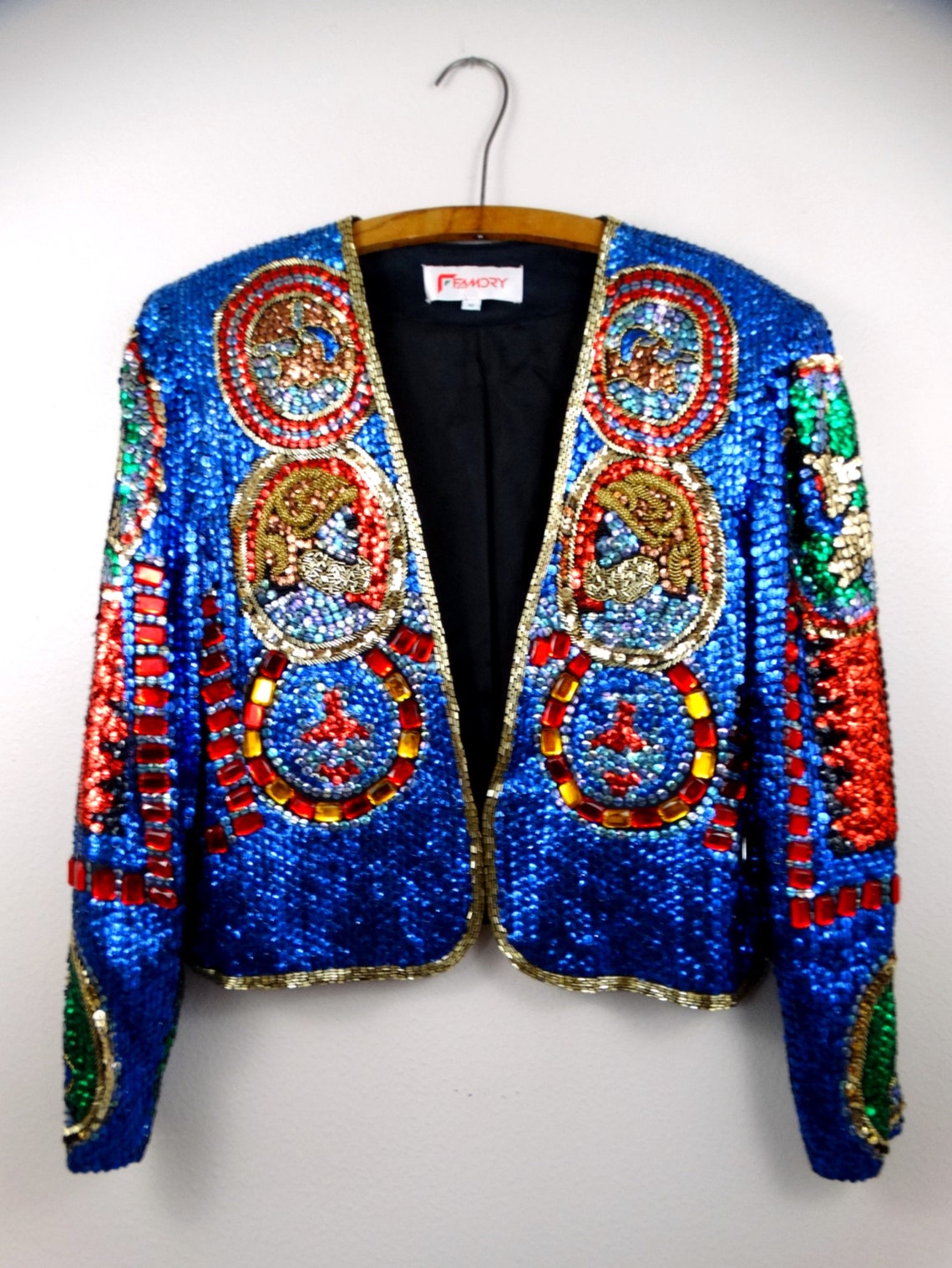 GLAM Couture Jewel Beaded Sequin Trophy Jacket / Bejeweled Sequin ...