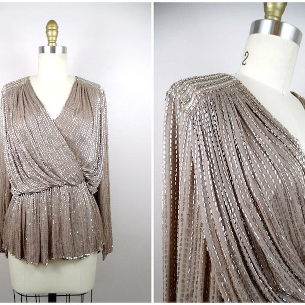 Silver Wrap Dress - Etsy