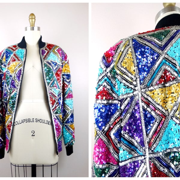 Sequin Jacket - Etsy