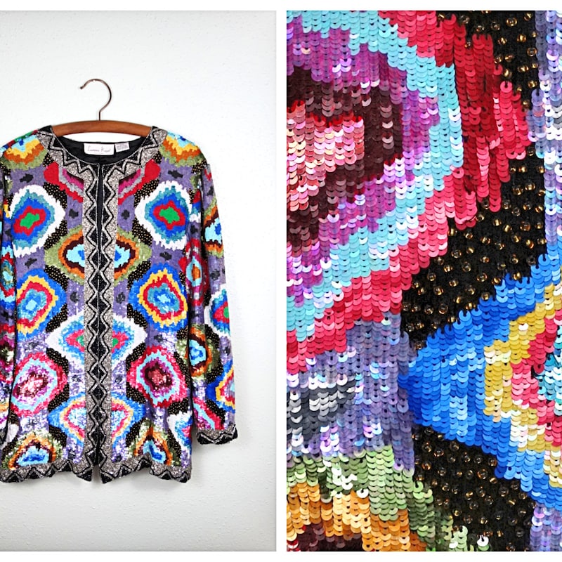 Sequin Jacket - Etsy