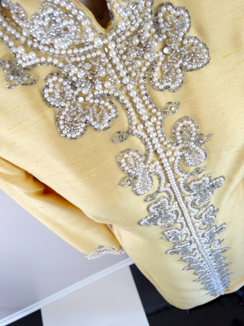 60s Yellow Princess Empire Gown / 1960s Pastel Column Style - Etsy