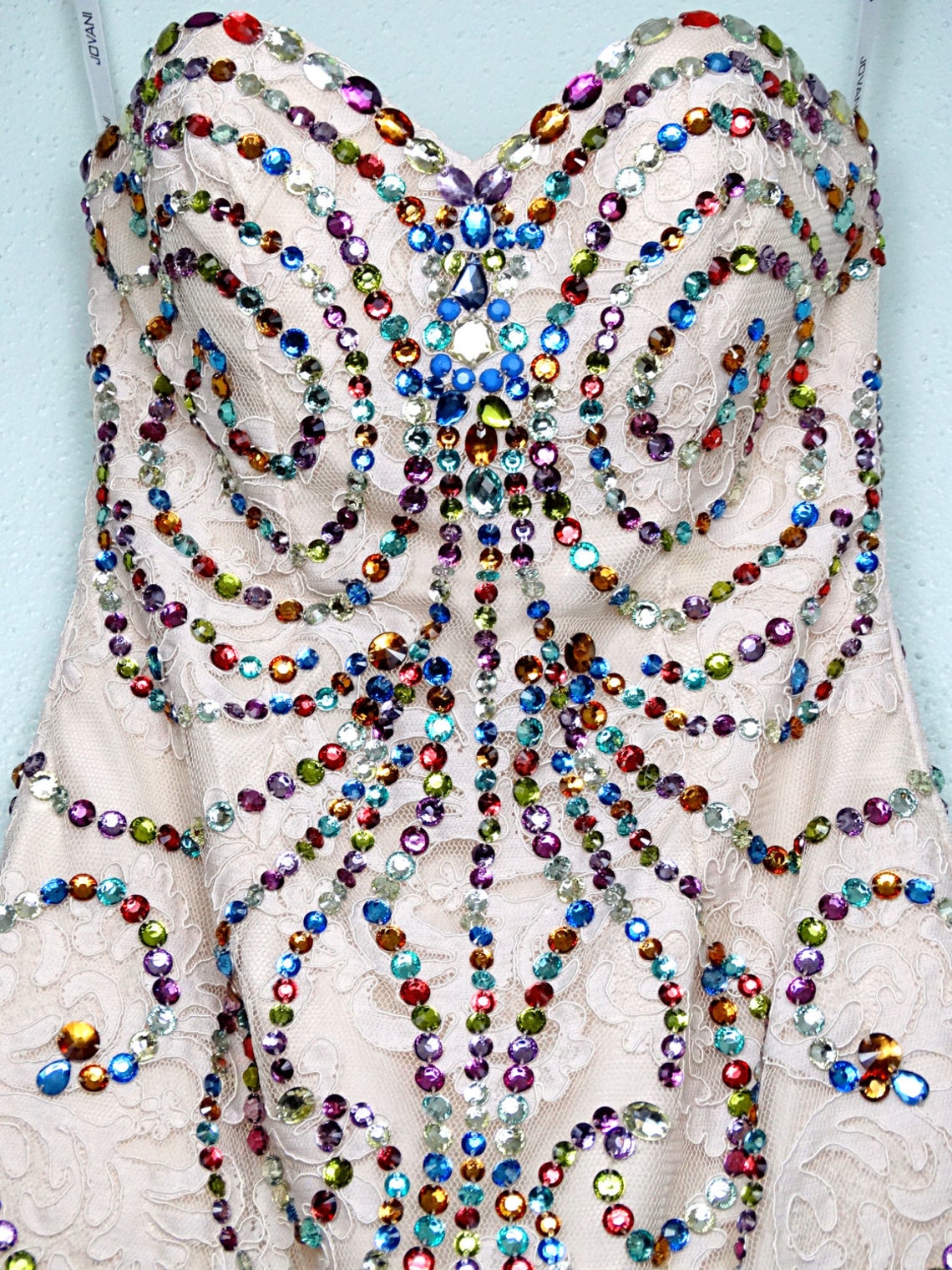 XS/S Jeweled Mini Dress // Bejeweled Crystal Beaded Mini Dress | Etsy