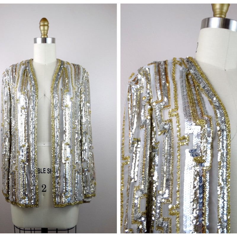 Beaded Silk Jacket - Etsy