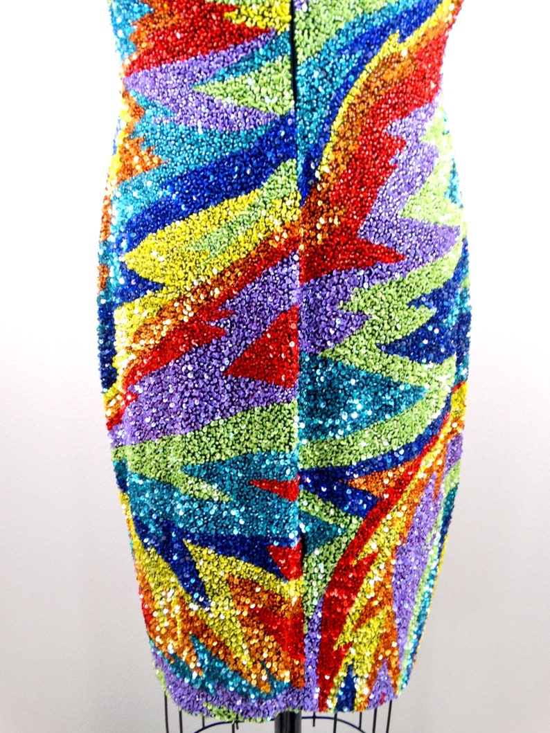 RIAZEE Sequined Dress // RARE Retro Sequin Dress / Vintage - Etsy