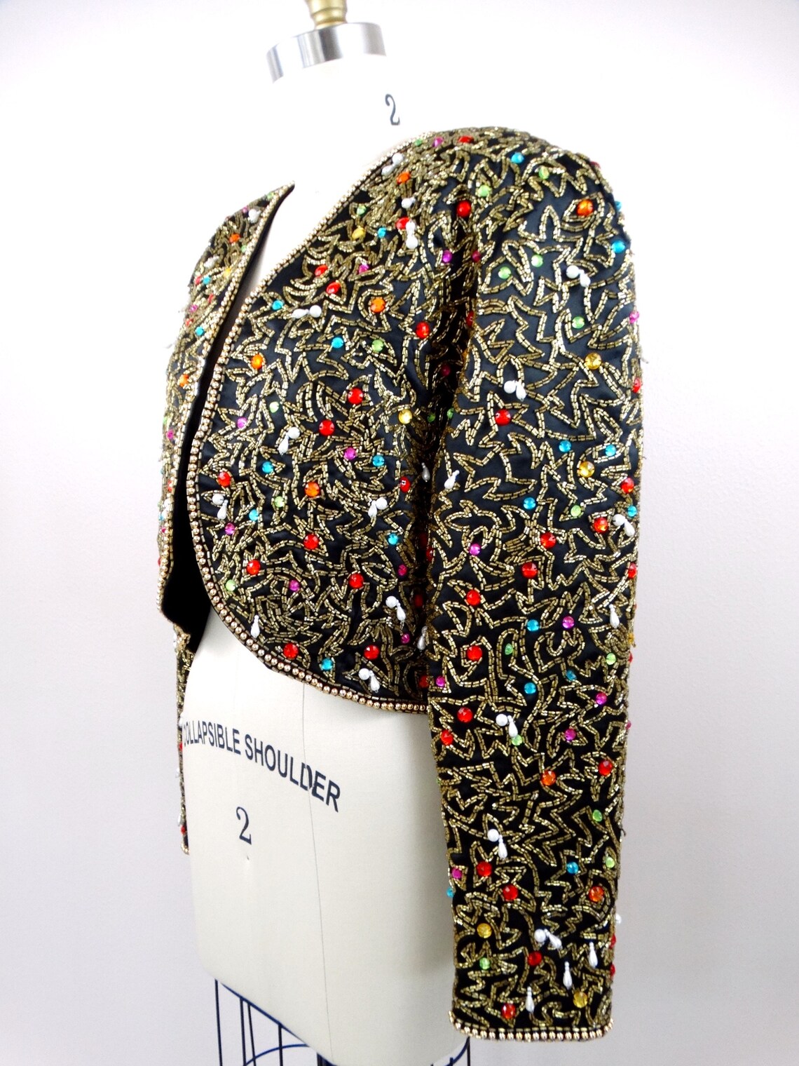 DAZZLING Bejeweled Bolero Jacket / Jewel Embellished Bolero / - Etsy