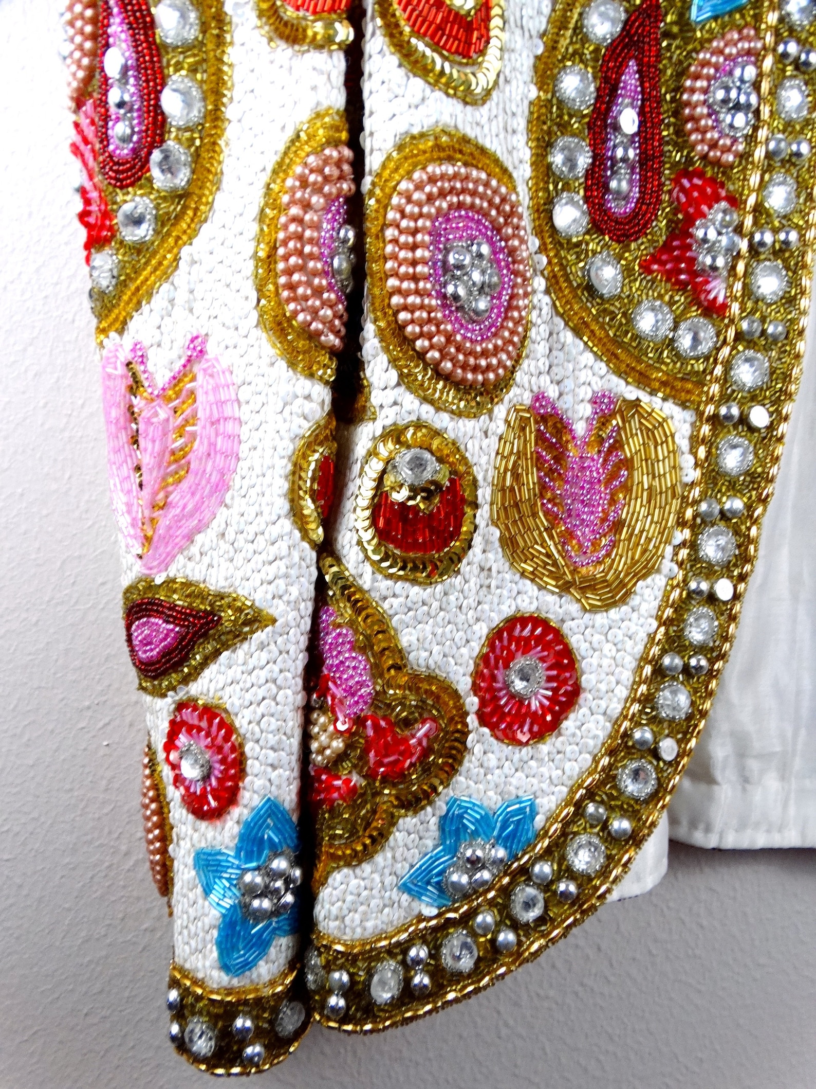RARE Jewel Embellished GLAM White Sequined Beaded Jacket / - Etsy