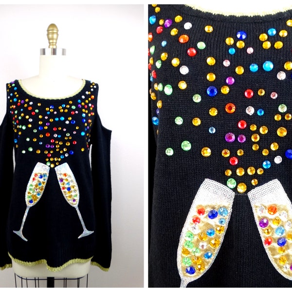 Bedazzled Sweater - Etsy