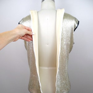 RARE King of Hearts Crystal Beaded Top / Haute Couture Heavily ...