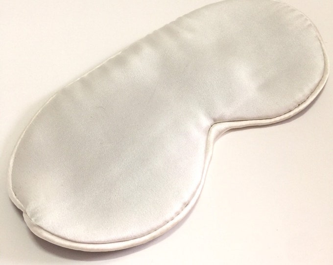 Cream Silk Eye Mask With Ear Loops - Etsy